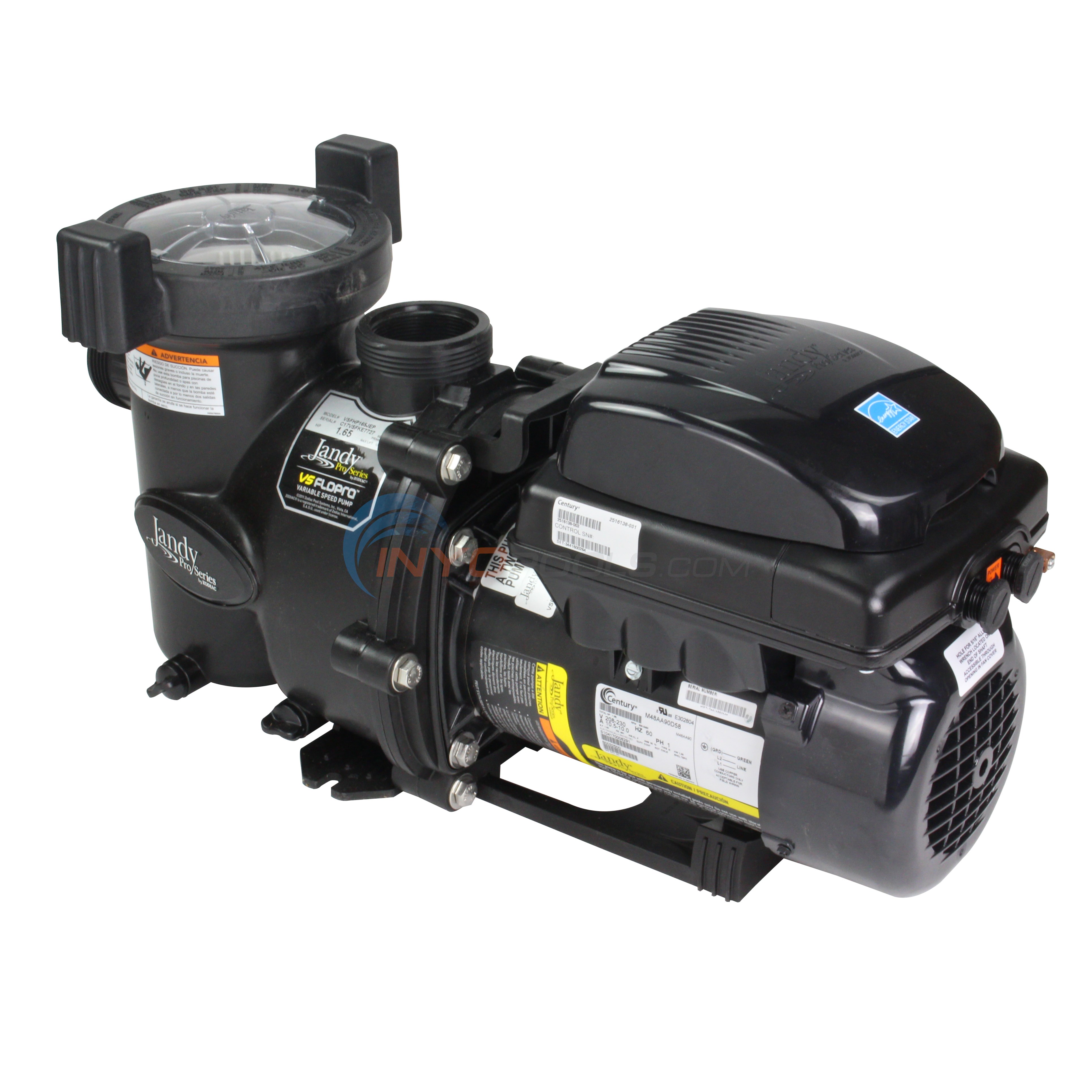 Jandy FloPro Variable Speed Pump 1.65HP 230V VS-FHP1.0 - INYOPools.com