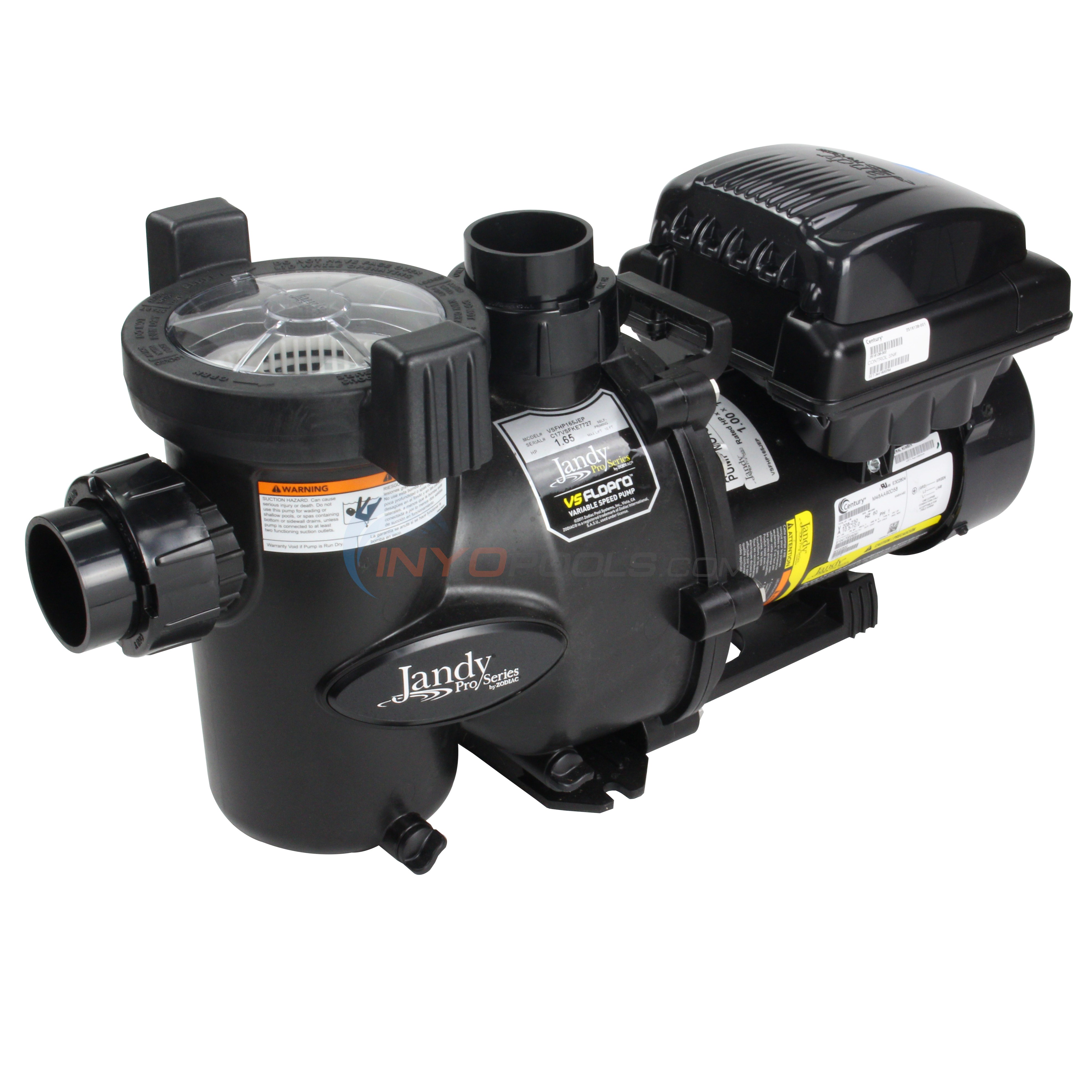 Jandy FloPro Variable Speed Pump 1.65HP 230V VS-FHP1.0 - INYOPools.com