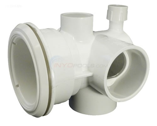 Quad-Flo Body w/Wallfitting 1"S Air - 212-4010 - INYOPools.com