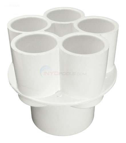Waterway MANIFOLD 2" SLIP x (5) 1" SLIP PORTS (672-4390) - INYOPools.com