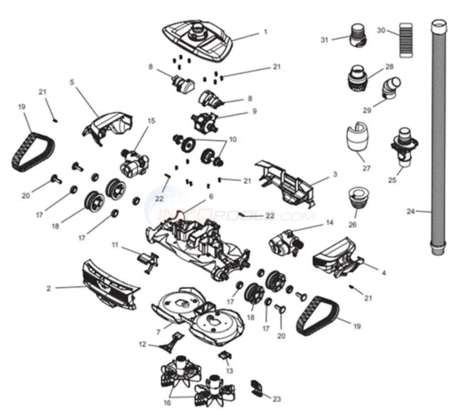 Polaris Atlas and Atlas XT Suction-Side Cleaner Parts - INYOPools.com