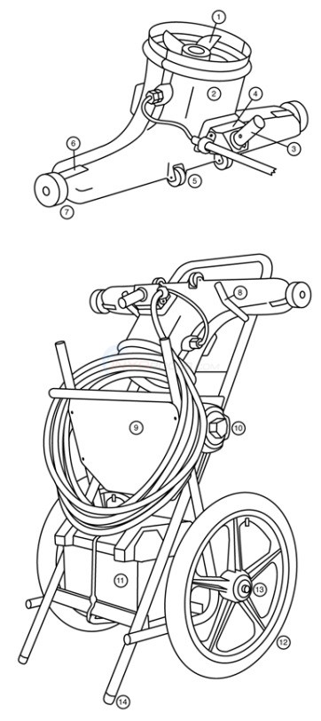 HammerHead Resort Commercial Pool Vacuum - 30" Parts - INYOPools.com