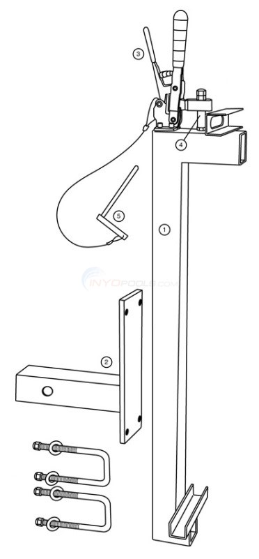 HammerHead Service Commercial Vacuum - Hitch Mount Assembly Parts ...