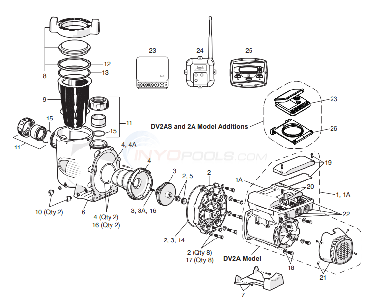 Jandy ePump Pro Series 2.2, 2.7 & 3.8 HP VS Pumps — 2-Aux Relays (Mfg ...