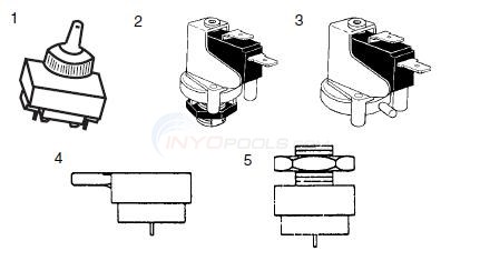SPST 2 Terminals Momentary Contact Parts - INYOPools.com