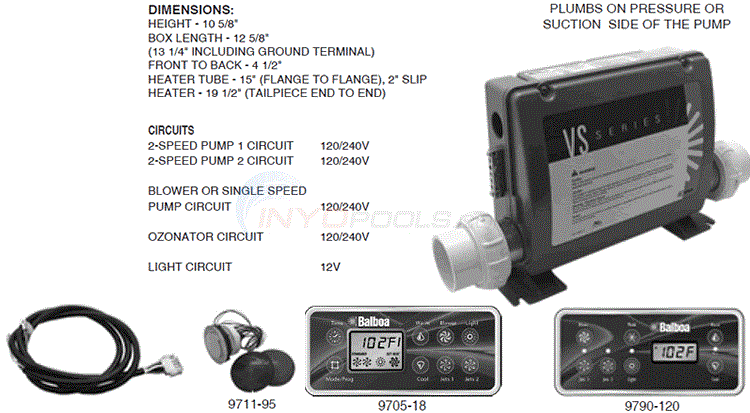 Balboa VS Series Control Parts - INYOPools.com
