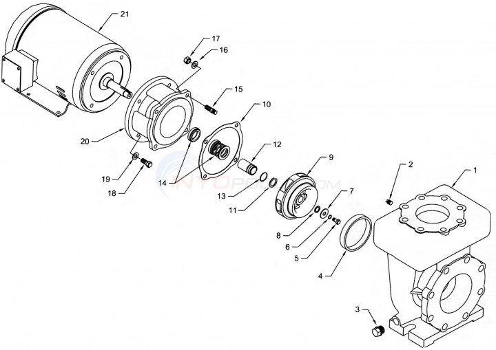 Baker Hydro Commercial Pump Parts - INYOPools.com