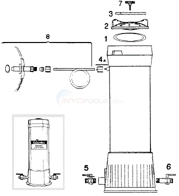 Hydrotech, Guardex, Biolab Brominator Parts - INYOPools.com