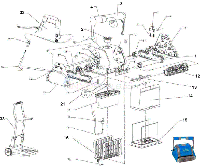 Maytronics Dolphin Sprite Parts - INYOPools.com