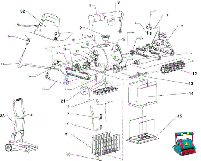 Maytronics Dolphin Advantage Parts - INYOPools.com