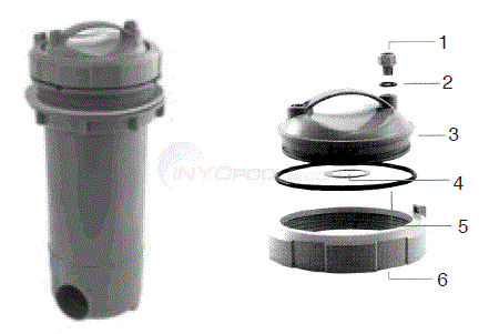 Custom Molded Products Top Mount Pressure Filters Parts - INYOPools.com