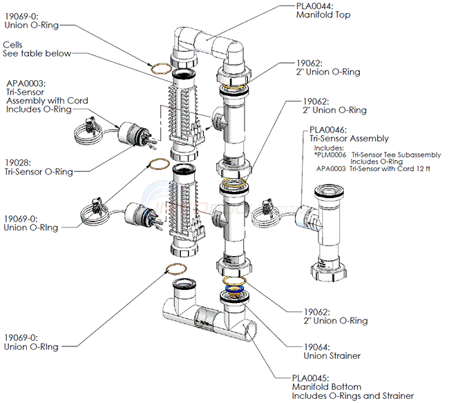 Auto Pilot DIG/ST-220 Dual System Manifold Parts - INYOPools.com