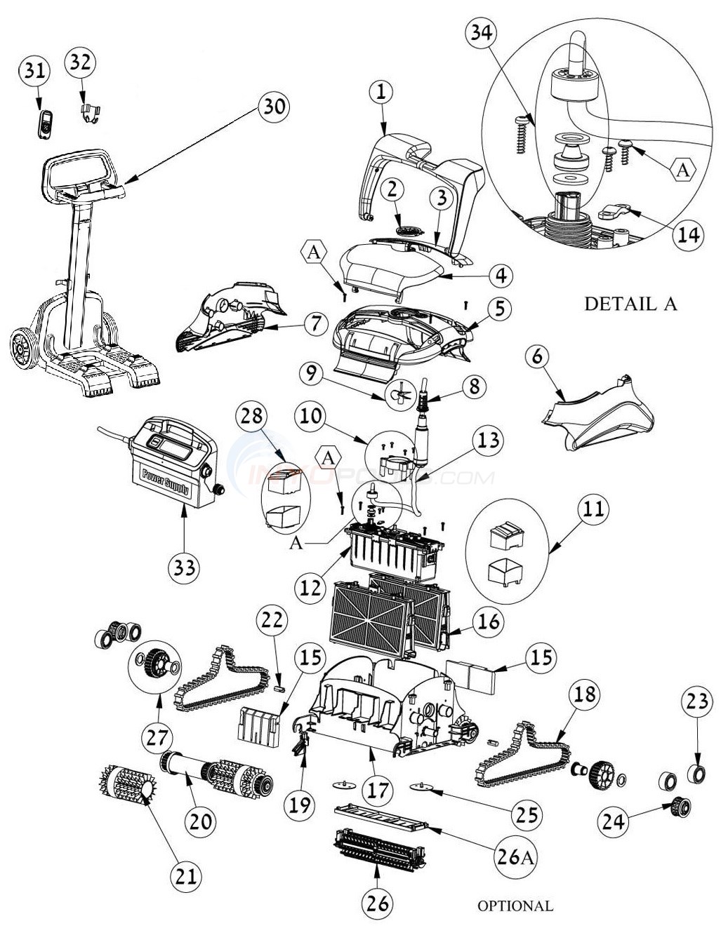 Maytronics Dolphin Wave 90 Parts - INYOPools.com