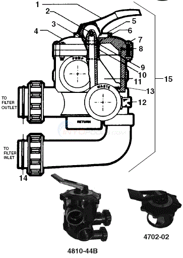 Hayward Selecta-Flo Multiport Valve - SP740DE Parts - INYOPools.com
