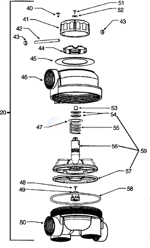 Muskin 7-Position Valve Parts - INYOPools.com