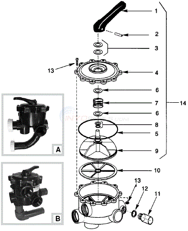 Sta Rite Side Mount WC212 Parts - INYOPools.com