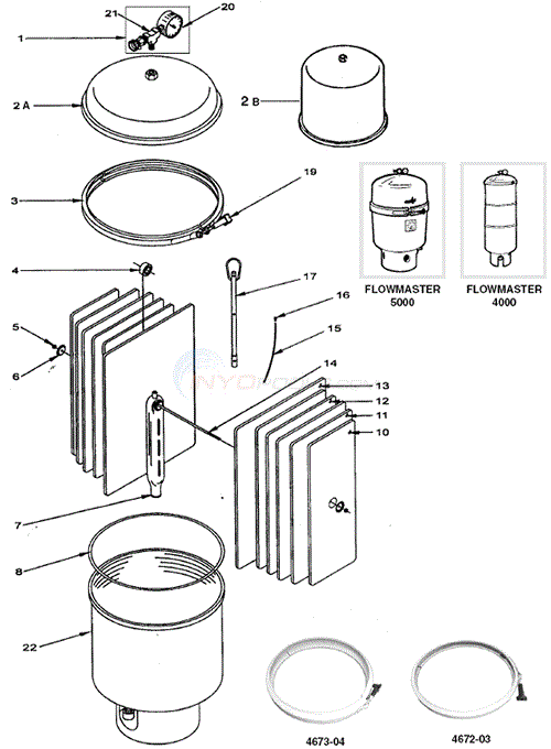 Anthony Flowmaster 4000 & 5000 Parts - INYOPools.com