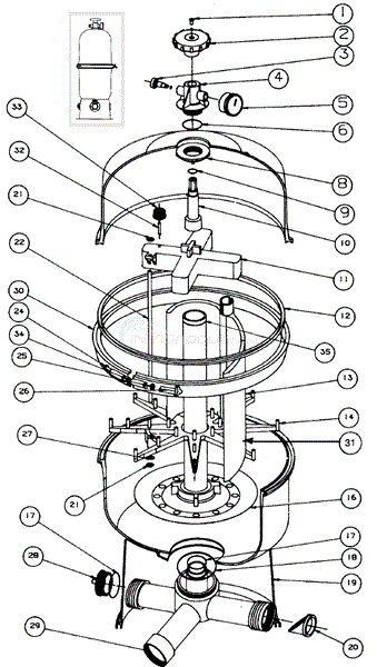 Pac Fab/Pentair Star D.E. Parts - INYOPools.com