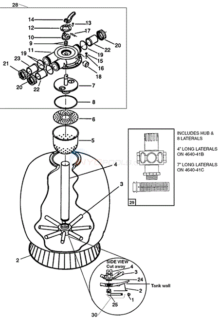 Purex Tahitian Sand Parts - INYOPools.com