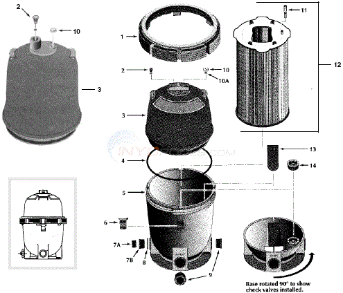 Sta Rite System 2 MOD Media & MOD D.E. PLM & PLD Parts - INYOPools.com