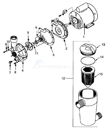 Flotec AG Pump, Models FP6111-0 & FP6121-00 Parts - INYOPools.com