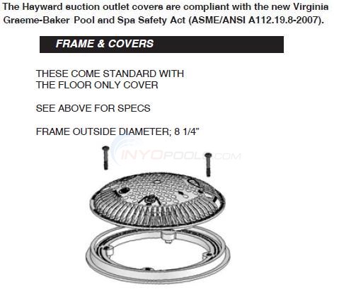 Hayward Round Frames & Covers Parts - INYOPools.com