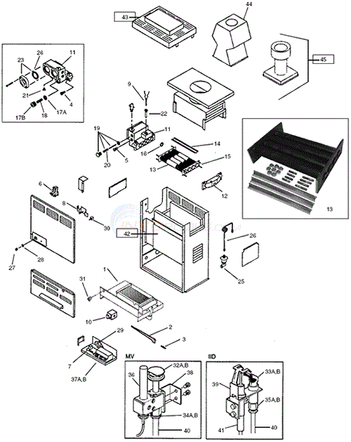 Raypak Versa 105A (10/01/91-05/30/99) Parts - INYOPools.com