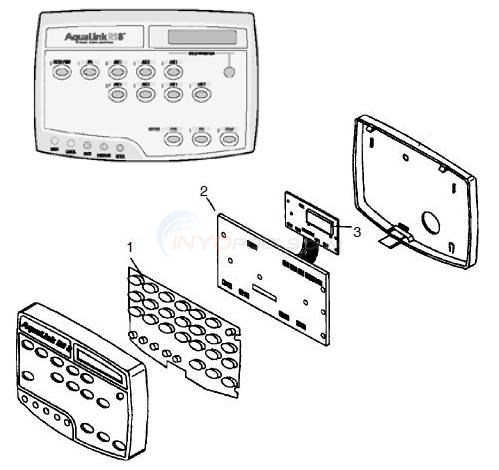 Jandy All Button Controller Parts - INYOPools.com