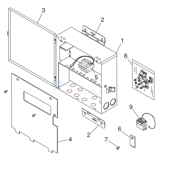 Jandy Power Center Standard Enclosure Parts - INYOPools.com