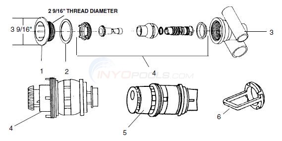 Sonfarrel / Martec Jets Tornado Series Parts - INYOPools.com