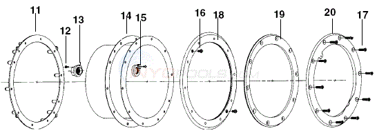 Pac Fab Hatteras Pool Light Niche Parts - INYOPools.com