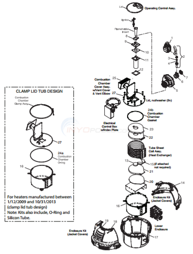 Sta-Rite Max-E-Therm Gas Components Parts - INYOPools.com