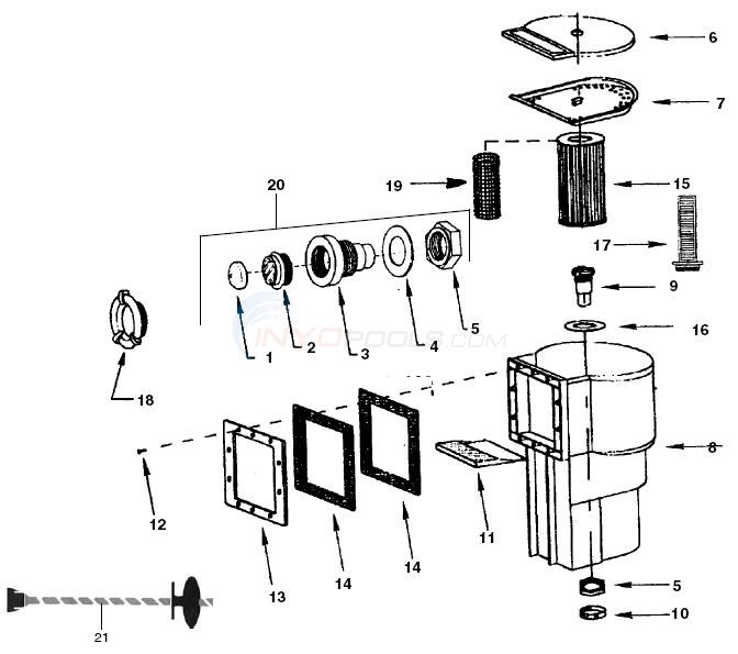 Muskin Skim Filter Parts - INYOPools.com