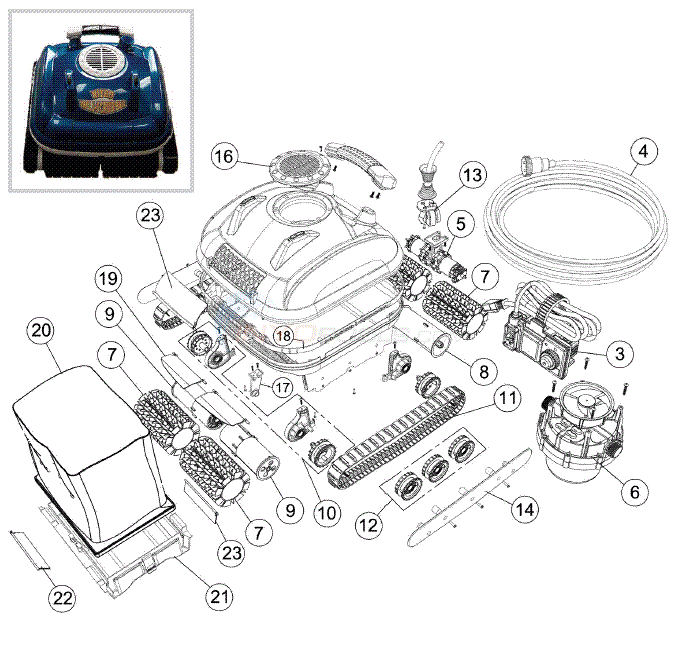 SmartPool Nitro Wall Scrubber Parts - INYOPools.com