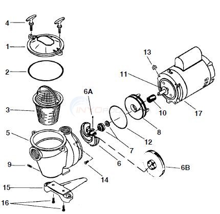 Pentair / Purex A & AH Pumps Parts - INYOPools.com