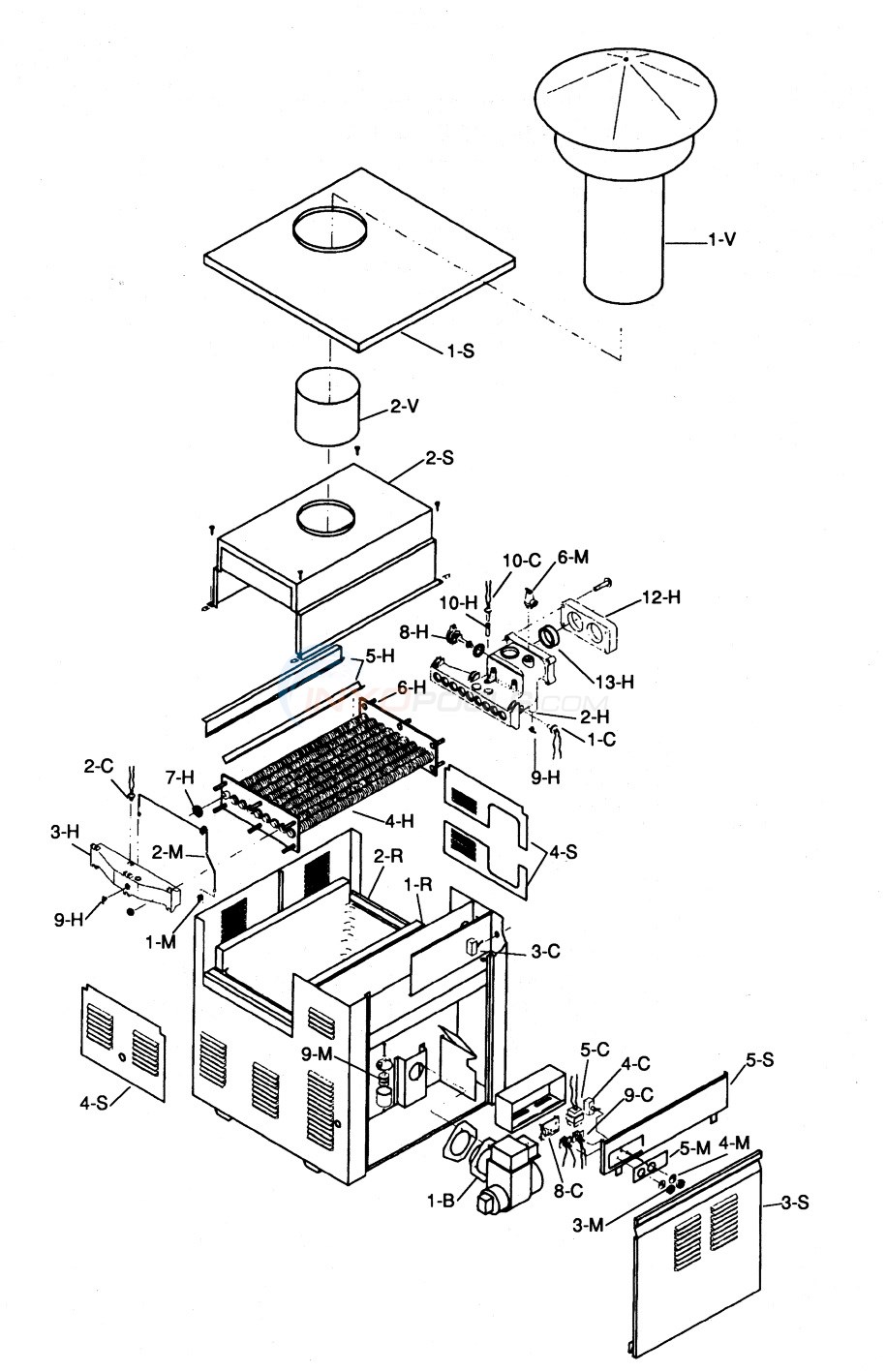 Raypak Versa 315A (1/01/90-9/11/98) Parts - INYOPools.com