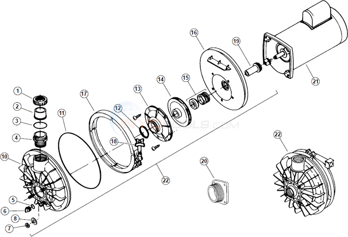 Pool Master Pump Parts - INYOPools.com