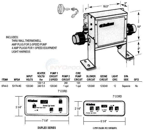 Balboa M-1 Power System Parts - INYOPools.com