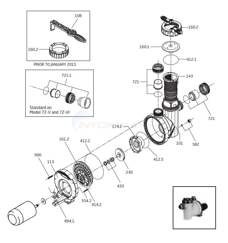Speck Model 72 / Badu EcoM2 Parts - INYOPools.com