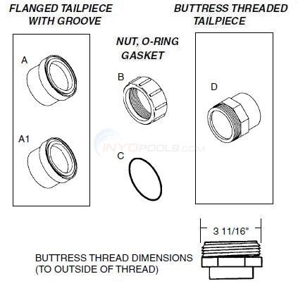 2 1/2" Union Components Parts - INYOPools.com