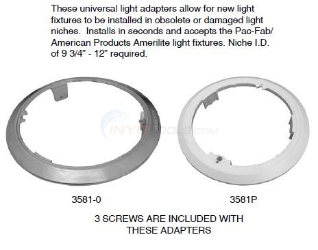 Universal Light Ring Adapters Parts - INYOPools.com