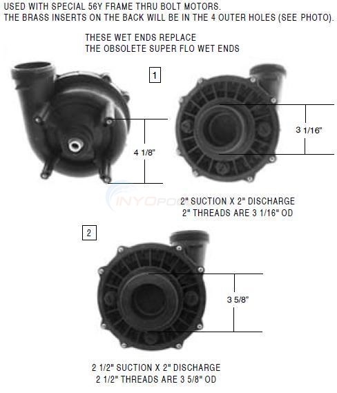 Waterway 56Y Frame Executive Wet End Parts - INYOPools.com