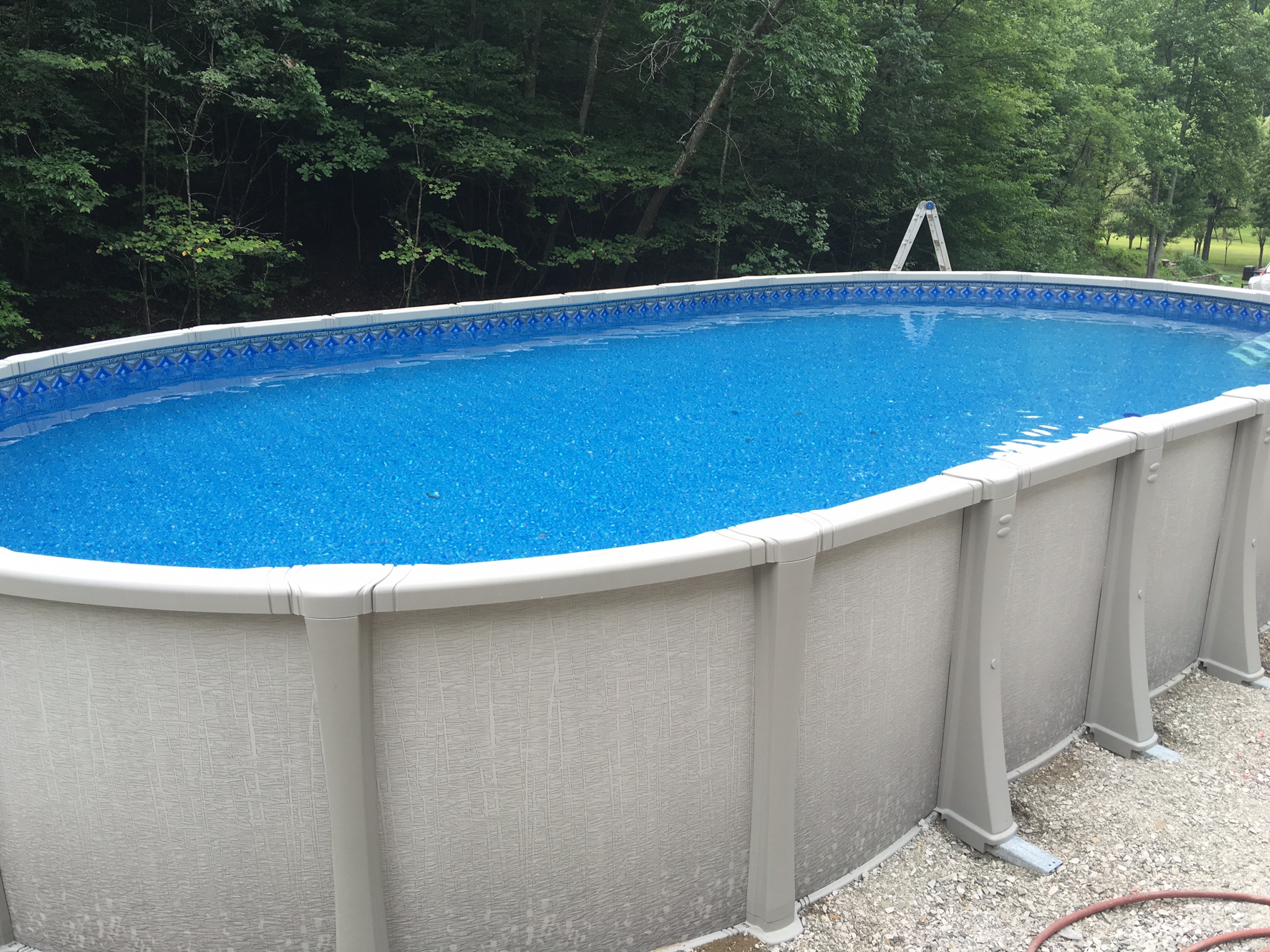 18' x 33' 54" Oval Saltwater Above Ground Pool by Matrix, Skimmer ...