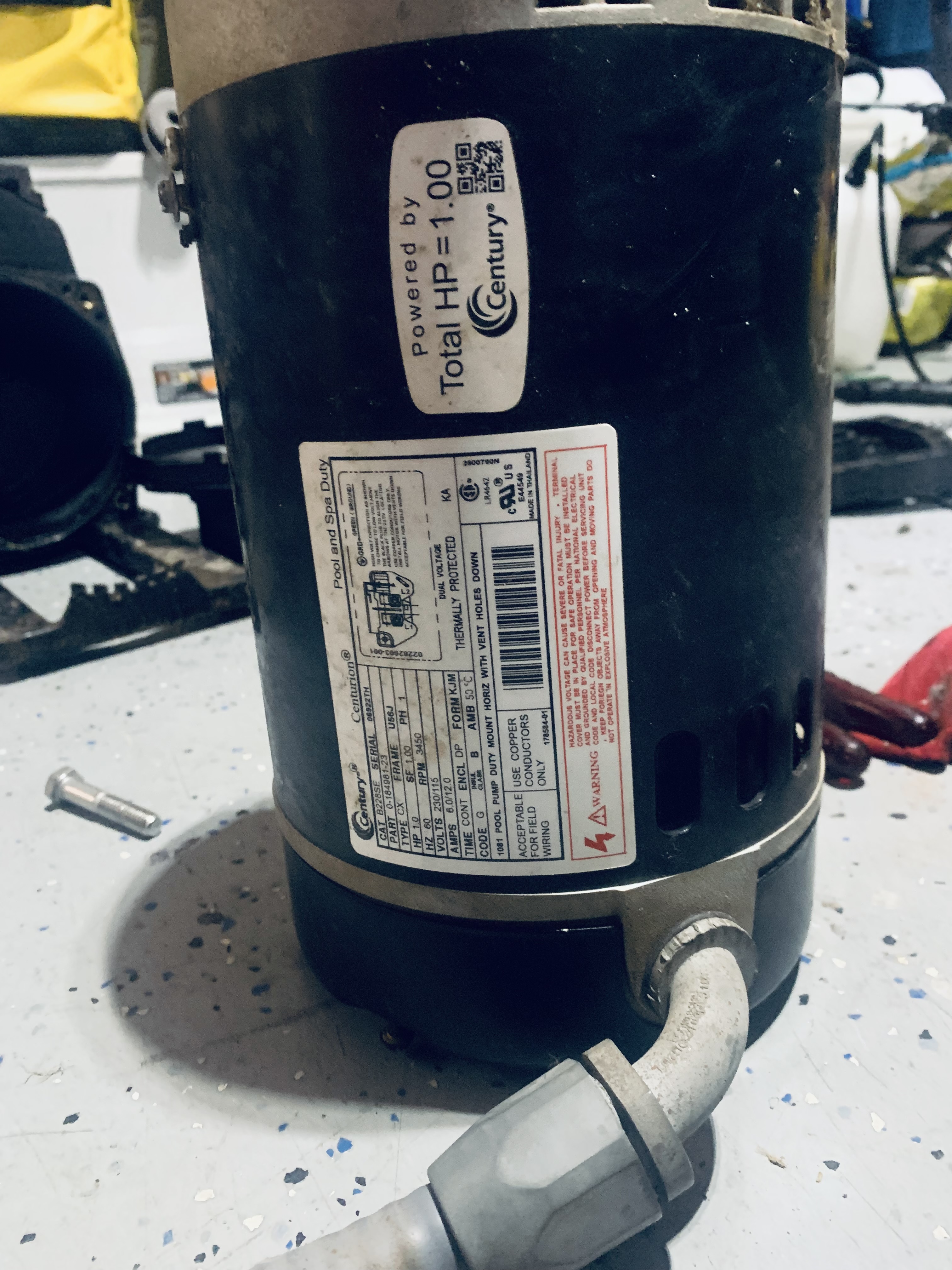 Questions for Century (A.O. Smith) 1.0 HP Up Rate, Motor, Round Flange ...