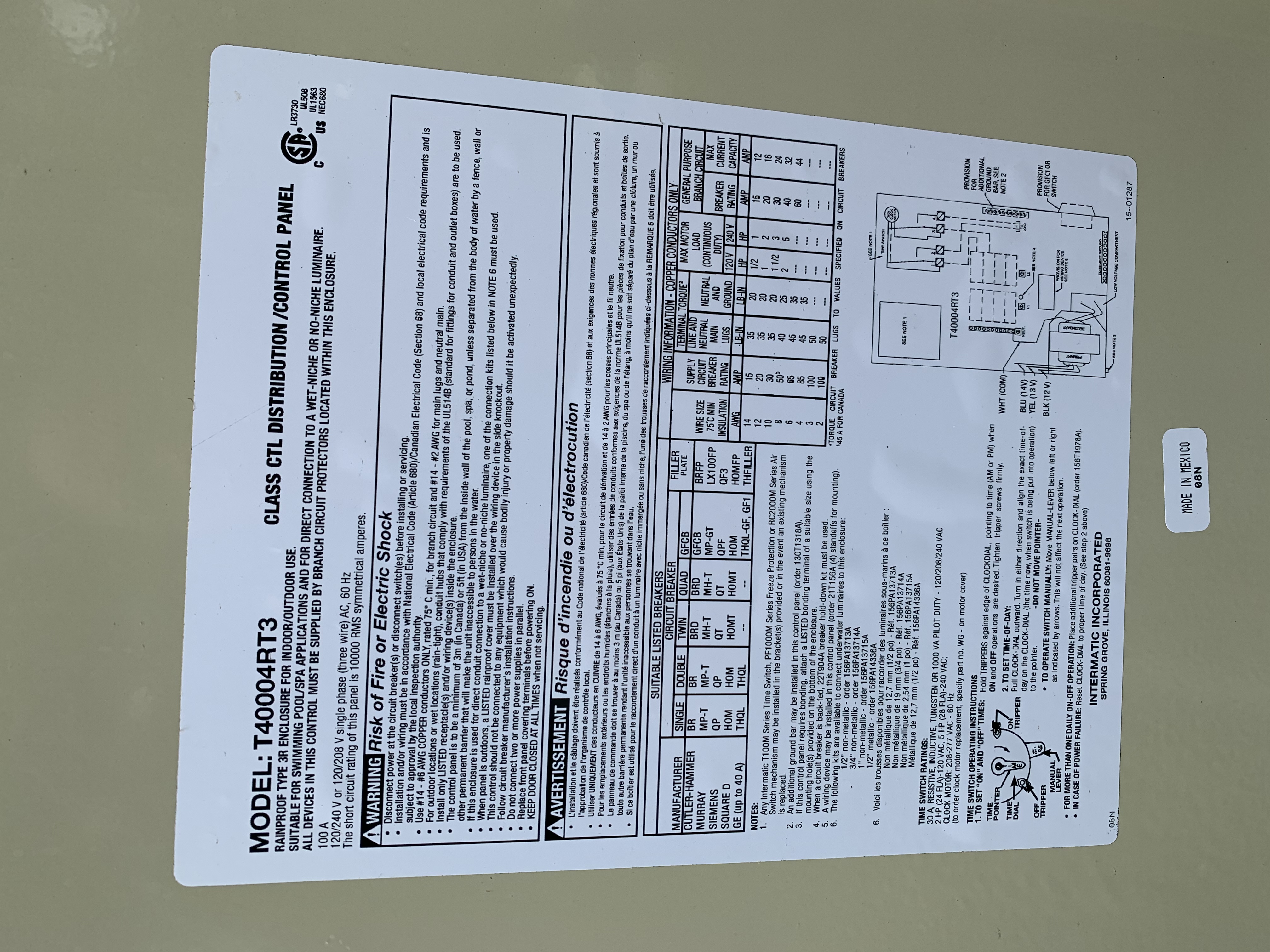 Intermatic 8-Pole Bus Bar | Insulator Assembly - 124T2530A - INYOPools.com