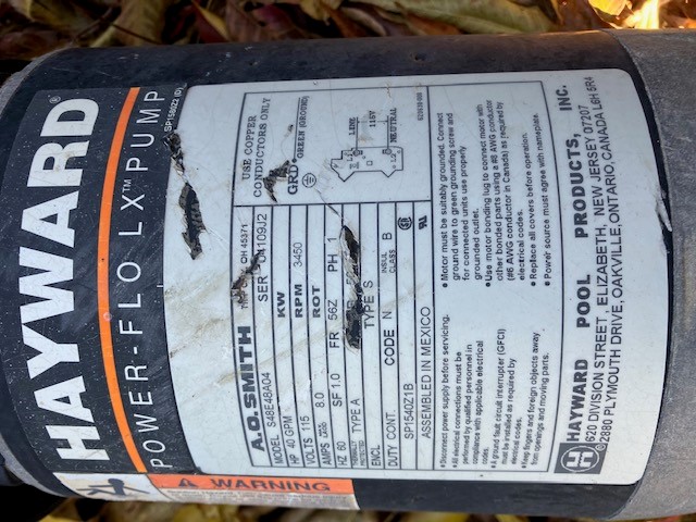 Magnetek Century (A.O. Smith) 1.0 HP Low Amps Thru Bolt Motor, 48Y ...