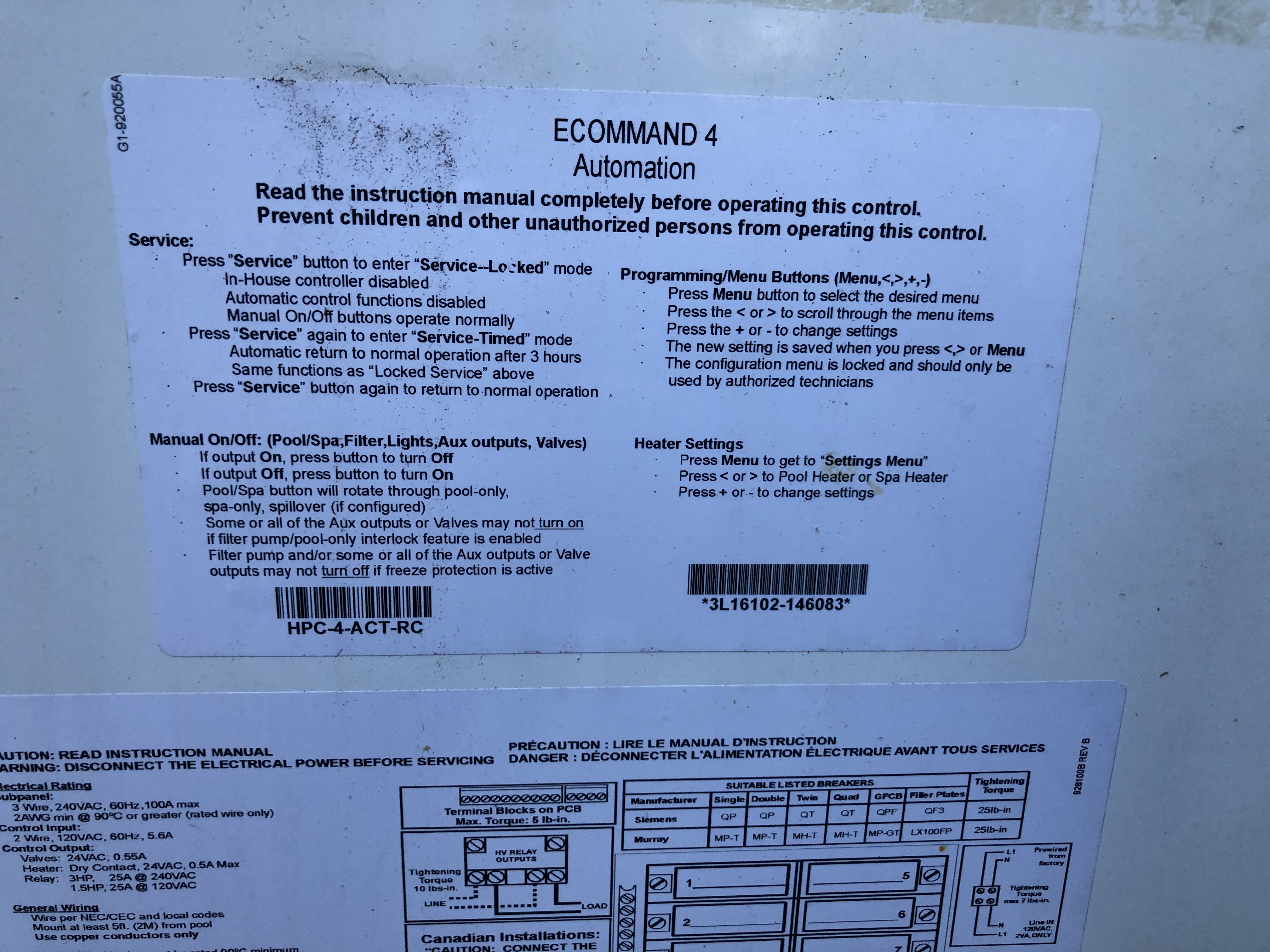 Questions for Main PCB, E-Command 4 - GLX-PCB-HPC-4 - INYOPools.com