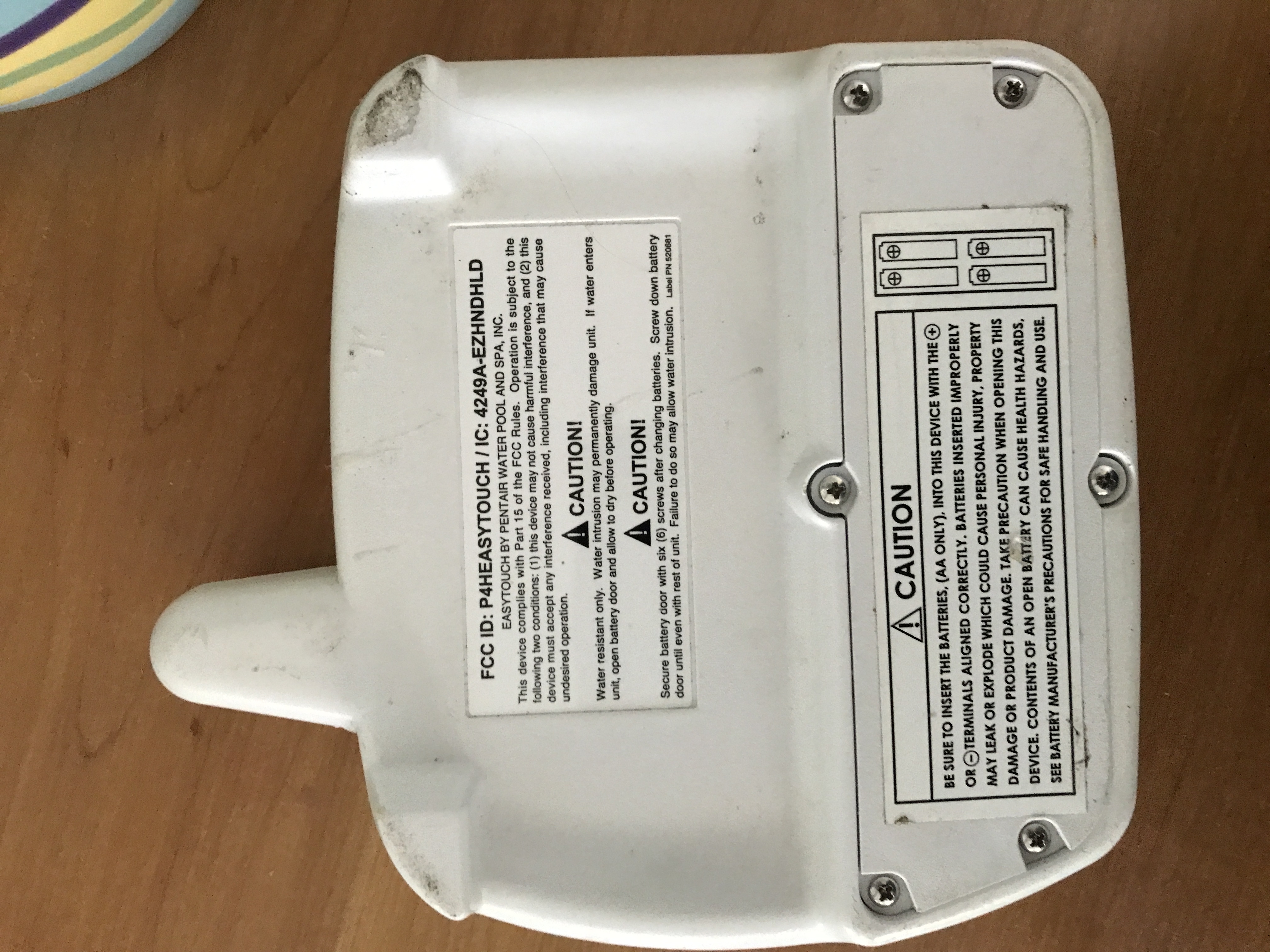 Pentair EasyTouch Wireless Remote 8 Aux - 520692 - INYOPools.com