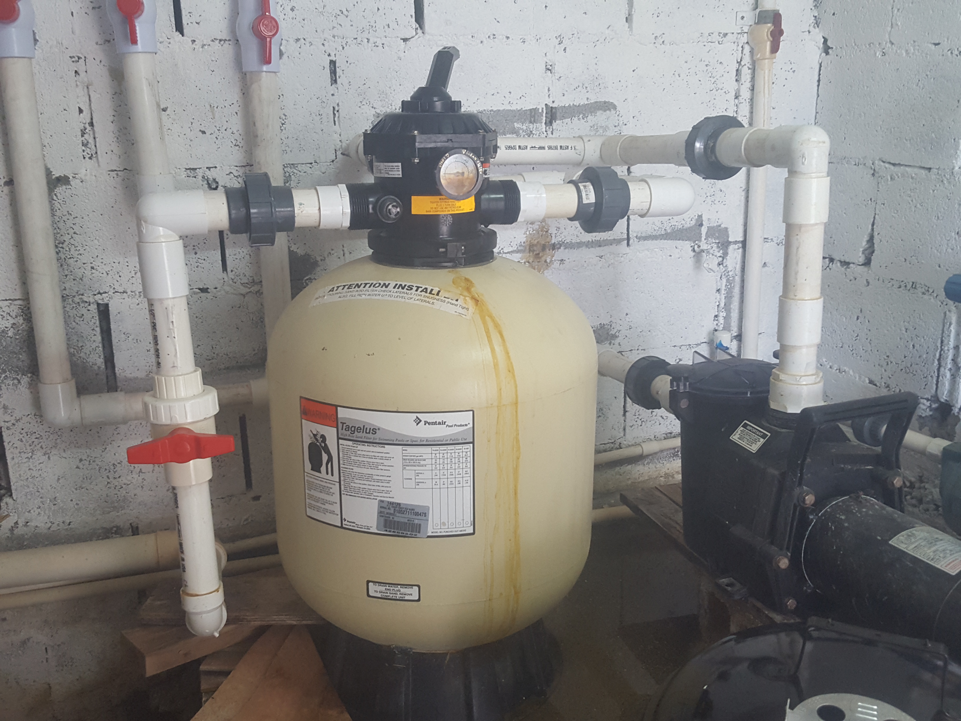 Pentair Filter - TA-40D (19-1/2") Tagelus w/ 6 Way Valve - 144126 ...