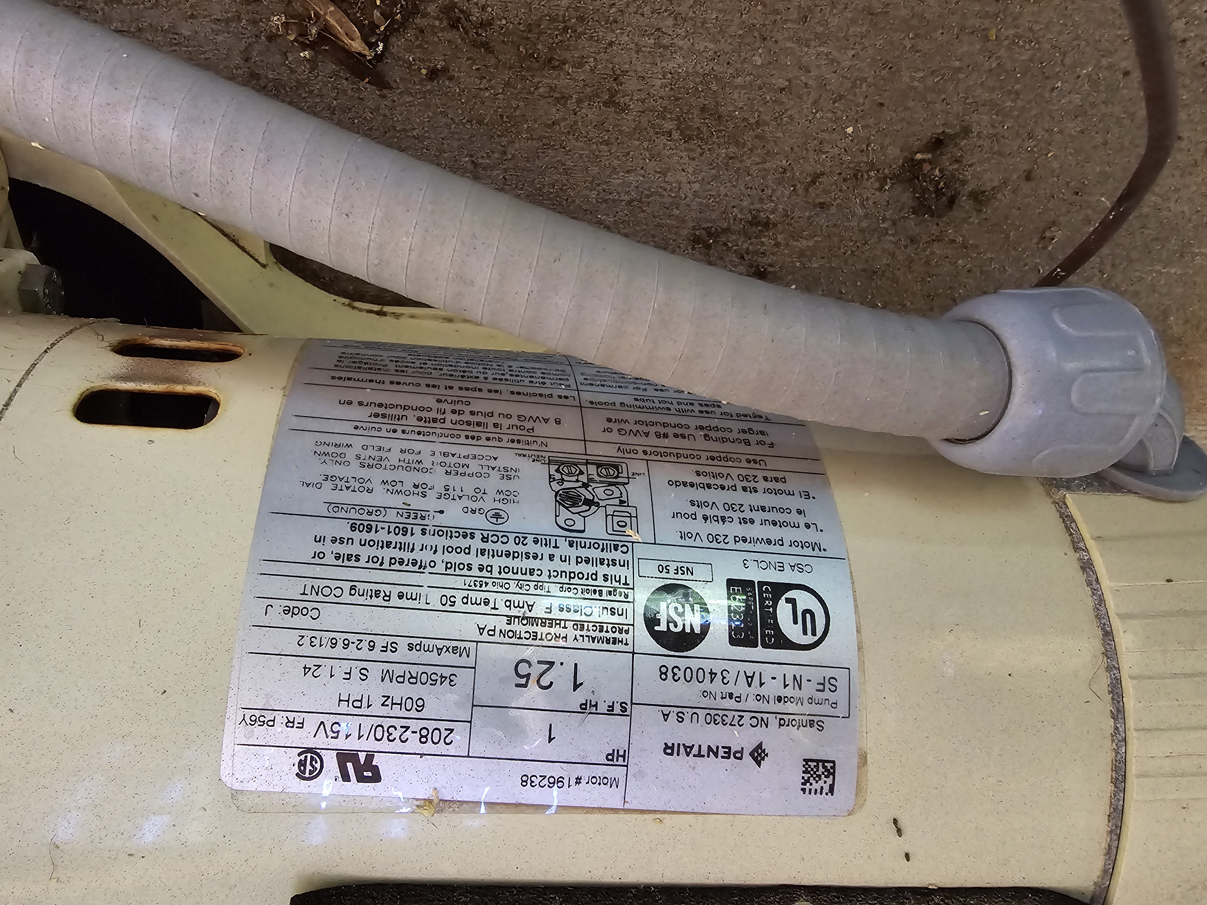 Questions for Pentair SuperFlo 1 HP Single Speed Pump 340038 ...